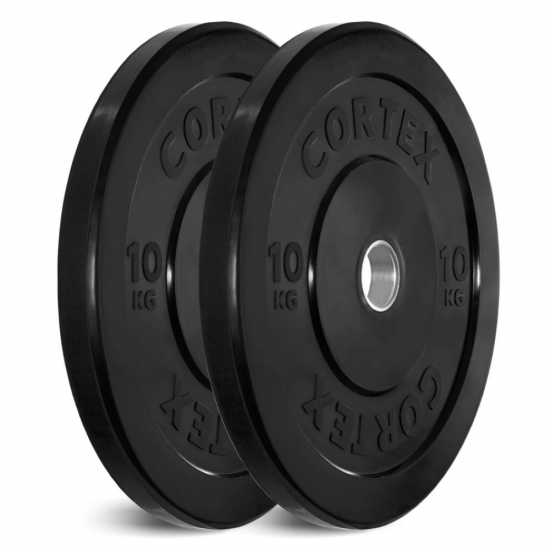 Lifespan Fitness CORTEX 70kg Black Series Bumper Plate Set